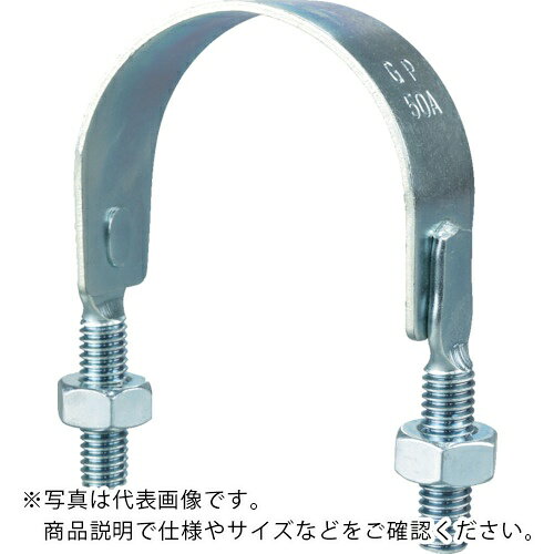 特長：横配管、立て配管にも利用できます。用途：SGP管用締め付け金具。仕様：適合管外径D：32A適合管外径(mm)：42.7P(mm)：54d(mm)：3/8呼び径A：32呼び径B：1.25材質／仕上：スチール（電気亜鉛メッキ）セット内容／...