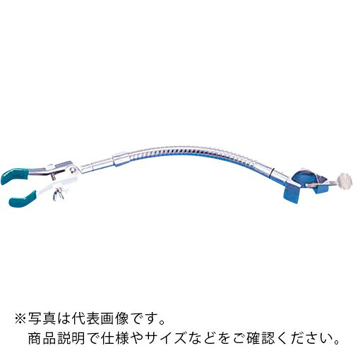 特長：フレキシブルアームにより多方向へのセンサー等の設置が可能です。用途：材質：本体／亜鉛ダイキャスト（クロムメッキ）、アーム／スチール（クロムメッキ）、スタンド／鋳鉄（焼付塗装）付属品：スペアキャップ1-7213-01〜04＞　柄部分サイ...