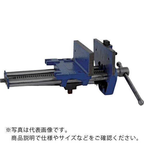 特長：堅牢なつくりの木工用バイスです。用途：木工ワークの作業に。仕様：全長(mm)：520幅(mm)：270高さ(mm)：190口幅(mm)：180口開き(mm)：380口深さ(mm)：110締圧力(kN)：20タイプ：木工用バイス材質／仕...