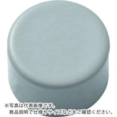 特長：簡単な施工で頭部隠しが可能な飾りナットです。用途：装飾用ねじ、化粧ねじとして。仕様：仕上げ：ホワイト本体素材：真鍮（ホワイト）頭部(mm)径×高さ：8×5TRUSCO　ポイントビス用キャップΦ8　ニッケル　50個入材質／仕上：真鍮本体...