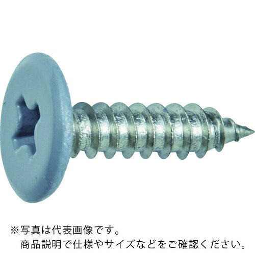 特長：ねじ頭に色のついたタッピングねじです。頭部の高さが薄いため取付面をフラットにできます。皿モミができないところや厚みが邪魔になる箇所に適しています。仕様：寸法(mm)d：M4寸法(mm)L：25適合ドライバー：2色：グレー寸法(mm)：...