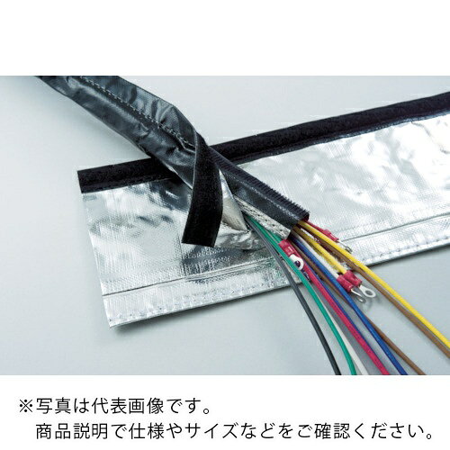 特長：配線結束、ケーブルなどの収束、保護用のノイズ対策チューブです。工具不要で簡単に取り付けができるマジックテープタイプです。分岐配線が簡単に取り出せます。密閉性が良好です。機器間の配線後でも簡単に後付け可能です。短尺の結束や、配線の点検、...