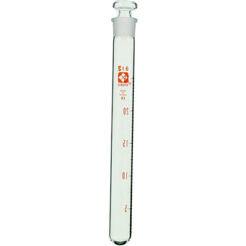 特長：試験／検査等で少量の物質を取り分けるときに使用します。茶色目盛り入です。ガラス製の共通すり合わせ共栓が付属しています。仕様：容量(ml)：25外径(mm)：18高さ(mm)：180一メモリ(mL)：0.5栓（共通すり合わせ）：16入数...