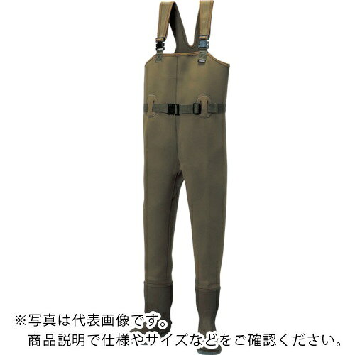特長：CRスポンジ4mm厚＋ナイロンジャージ仕様により、低水温時の作業に適しています。底部13mm厚フェルト仕様で、水中でのグリップ性能に優れています。用途：水産漁業用として。釣り。仕様：寸法(cm)：28.0足幅サイズ：2E総丈(cm)：...