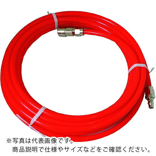 特長：耐油性が高いポリウレタンブレードホース使用しています。簡単便利なワンタッチカップリング付、購入後すぐ使用できます。カップリング汎用タイプ（CHS）を標準化豊富なバリエーション。用途に合わせホース内径、ホース色、長さを準備用途：各種エア...