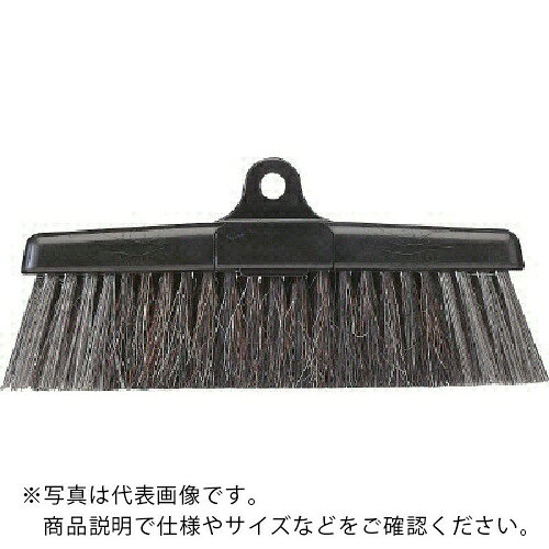 特長：ツインブラシで、階段や壁際などの拭きにくい場所もしっかり掃けます。用途：Pタイル、木床、石材、コンクリートなど屋内を中心とした清掃に。仕様：幅(mm)：230毛の長さ(mm)約：47材質／仕上：ヘッド・コーム:ポリプロピレン(PP)毛...