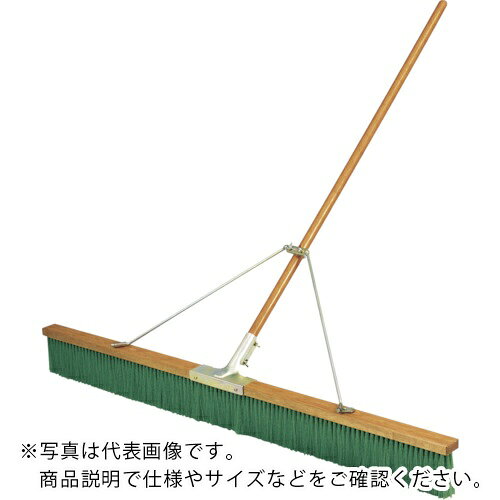 特長：1500mmもの幅を持つブラシで、運動場やテニスコートを効率良く整備できます。用途：グランド整備用ブラシに。仕様：幅(mm)：1500毛長(mm)：120全長(mm)：1510材質／仕上：ハンドル：天然木甲：天然木毛：ポリエチレンテレ...