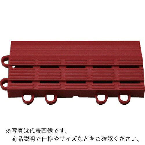 特長：粗泥落としに優れたEVA樹脂を採用しています。ジョイントの組み合わせで個性的なデザインに仕上がります。用途：屋外用マットに。仕様：色：赤厚さ(mm)：22サイズ(mm)：150×150材質／仕上：本駒(ベース)、縁駒、コーナー：EVA...