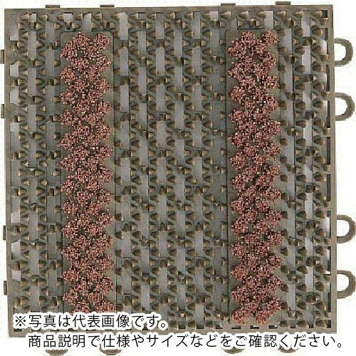 特長：タフな芝毛とブラシのダブル効果で泥の塊や細かな汚れまで落とします。用途：除じん用マット(屋外用)に。仕様：色：ブラウン厚さ(mm)：22サイズ(mm)：150×150材質／仕上：本駒(ベース)、縁駒、コーナー：EVA本駒(ブラシ)：ナ...