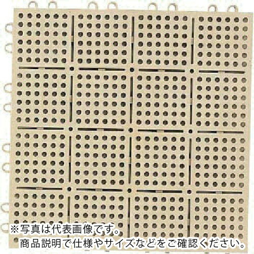 特長：抗菌・防カビ加工で衛生的です。用途：水切りスノコに。仕様：色：ベージュサイズ長辺(mm)：300サイズ短辺(mm)：300厚さ(mm)：14タイプ：本駒耐荷重(kg/平方センチメートル)：約2.1材質／仕上：塩化ビニール(PVC)　●...