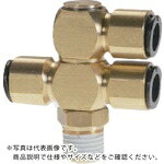 特長：用具不要のワンタッチ着脱です。チューブへの傷がつきにくいロック構造です。ボディが金属製で衝撃などに強い構造になっています。用途：各種エア配管仕様：適合チューブ外径D(mm)：10ネジ部：R1/4材質／仕上：本体：しんちゅうシール材：ニ...