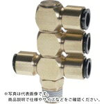 特長：用具不要のワンタッチ着脱です。チューブへの傷がつきにくいロック構造です。ボディが金属製で衝撃などに強い構造になっています。用途：各種エア配管仕様：適合チューブ外径D(mm)：12ネジ部：R1/2材質／仕上：本体：しんちゅうシール材：ニ...