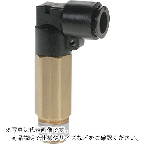 特長：用具不要のワンタッチ着脱です。チューブへの傷がつきにくいロック構造です。用途：各種エア配管仕様：適合チューブ外径D(mm)：6ネジ部：R1/8材質／仕上：本体：しんちゅう、ポリアセタール樹脂シール材：ニトリルゴム　●メーカー取寄商品に...