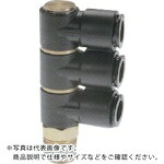 特長：用具不要のワンタッチ着脱です。チューブへの傷がつきにくいロック構造です。用途：各種エア配管仕様：適合チューブ外径D(mm)：6ネジ部：R1/4材質／仕上：本体：しんちゅう、ポリアセタール樹脂シール材：ニトリルゴム　●メーカー取寄商品に...