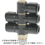 特長：用具不要のワンタッチ着脱です。チューブへの傷がつきにくいロック構造です。用途：各種エア配管仕様：適合チューブ外径D(mm)：8ネジ部：R1/8材質／仕上：本体：しんちゅう、ポリアセタール樹脂シール材：ニトリルゴム　●メーカー取寄商品に...