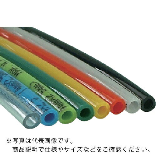 特長：タッチチューブを溶着しています。配管工数が削減できます。色分けする事が出来ます。用途：各種エア配管仕様：色：透明、青、ライトグリーン、緑、黄、赤、白、黒外径(mm)：4内径(mm)：2.5全長(m)：20材質／仕上：本体：ポリウレタン...