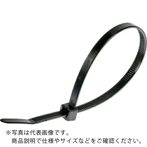 特長：目通しがとても軽く、耐衝撃性に優れた標準タイプの結束バンドです。屋外使用に適しています。スムーズな目通しできっちりしまり、様々な方法で使用できる汎用性の高いナイロン結束バンドです。サイズが豊富でφ22mmからφ229mmまでの結束が可...