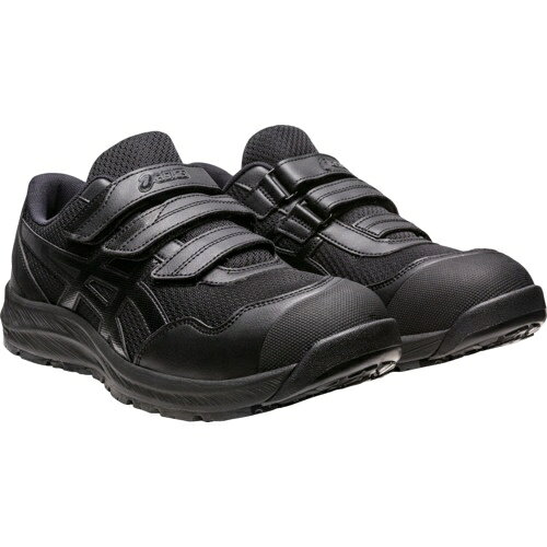 特長：軽量性、クッション性に優れたFLYTEFOAMを採用した、走りたくなるワーキングシューズです。メッシュアッパーを採用し、軽量で動きやすいローカットベルトタイプです。仕様：寸法(cm):26.5足幅サイズ:EEE相当色:ブラック×ブラッ...