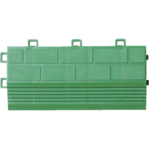 用途：屋上やベランダに。人工芝フチ仕様：色：グリーンサイズ長辺(mm)：150サイズ短辺(mm)：75厚さ(mm)：16タイプ：縁駒メス材質／仕上：エチレン酢酸ビニール樹脂（EVA）注意：高温（70℃以上）になるような場所では使用しないでく...