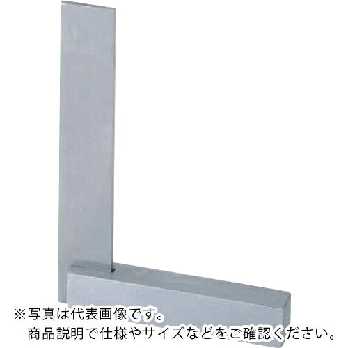 特長：焼入品は耐摩耗性があり、使い勝手が非常に良いです。用途：直角度の測定に。一般工作、組立、製缶作業に。仕様：竿長(mm)：125台長(mm)：80幅(mm)：22台幅(mm)：19厚さ(mm)：3台厚(mm)：12精度：1級±(10+L...