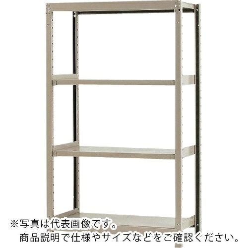 特長：ボルトレスで組立が簡単しかも1段／耐荷重が200kgで連結での増設可能なラックです。仕様：間口(mm)：900奥行(mm)：300高さ(mm)：1500色：アイボリー棚段数(段)：4均等積載量(kg/段)：200最大積載量(kg/台)...
