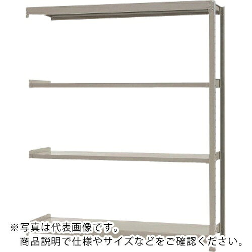 特長：ボルトレスで組立が簡単しかも1段／耐荷重が200kgで連結での増設可能なラックです。仕様：間口(mm)：1500奥行(mm)：300高さ(mm)：1800色：アイボリー棚段数(段)：4均等積載量(kg/段)：200最大積載量(kg/台...