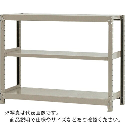 特長：ボルトレスで組立が簡単しかも1段／耐荷重が200kgで連結での増設可能なラックです。仕様：間口(mm)：1200奥行(mm)：300高さ(mm)：900色：アイボリー棚段数(段)：3均等積載量(kg/段)：200最大積載量(kg/台)...