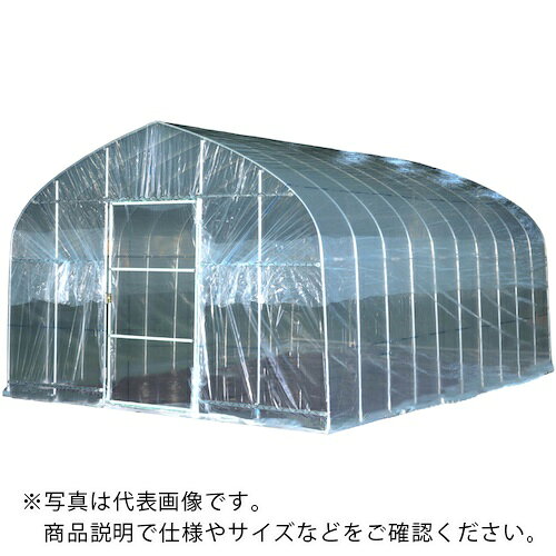 特長：丈夫な骨組で育苗から栽培まで本格的なハウスです。用途：育苗ハウス・雨よけ・菜園・促成栽培・育成栽培・ガーデニング・家庭菜園仕様：間口(mm)：3600奥行(mm)：5000高さ(mm)：2500タイプ：埋込式包装時サイズ（長さ×幅×高...