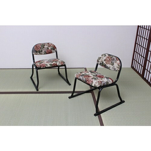 特長：背付きでゆったり座れる和座敷チェアの4脚セットです。用途：座敷イスをお探しの方に。仕様：座幅(mm)：330座奥行(mm)：250座面高さ(mm)：280幅(mm)：420奥行(mm)：420高さ(mm)：465背もたれ(クッション部...