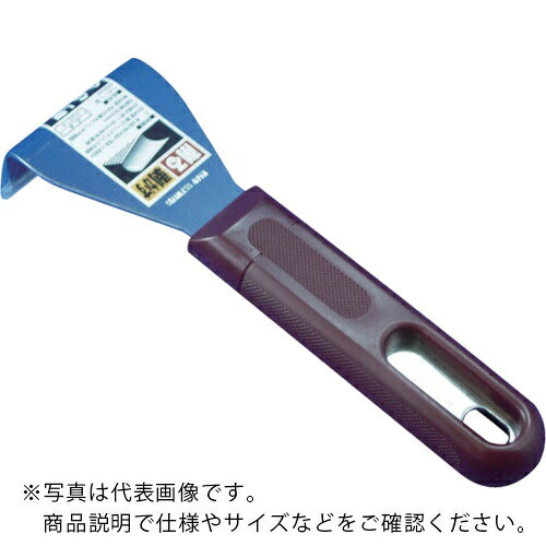 特長：ブレードが柄尻まで貫通しています。ハンドル部は滑り止め効果の高いチェッカリング加工を施してあります。用途：塗料の剥離に。錆落としに。汚れや粘着物の除去に。仕様：全長(mm)：175刃幅(mm)：50刃長(mm)：65刃厚(mm)：1....