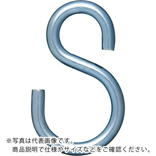 特長：ベーシックな形状で安価なスチール製のS字フックです。フック内径の大きさが異なるため、用途に応じて使い分けができます。用途：物の吊り下げ、引っ掛けとして。仕様：使用荷重(kN)：0.0588D(mm)：4.0L(mm)：36.2W1(m...