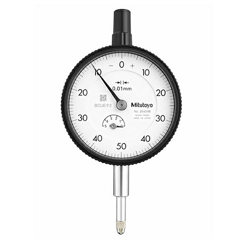 特長：外枠の外径Φ57mm、目量0.01mmの標準形ダイヤルゲージです。外枠とオオイ板を一体成形し、Oリングを組込んでいますので、前面からの水や油などの侵入を防ぐ対策が付属されています。ステム・スピンドルはステンレス焼入れ鋼。ハードな使用に...