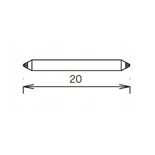 仕様：・全長：20mm・摘要：R0.25mmサファイアスタイラス（010　1080）付55°円錐サファイア（両側）、φ2注意：・日本国内での使用に限ります。・ユーザー様情報（会社名・所在地）が必要です。　●メーカー取寄商品について 本商品は...