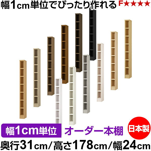 固定棚のない全棚板可動のフルオープン構造 本棚 A4ファイル、雑誌、書籍の大量収納に最適　棚板は耐荷重性に優れたタフタイプ　当店独自の全棚板移動1.5cmピッチと幅木カットが選べます　低ホルムアルデヒド　F★★★★サイズ奥行31cm×高さ1...