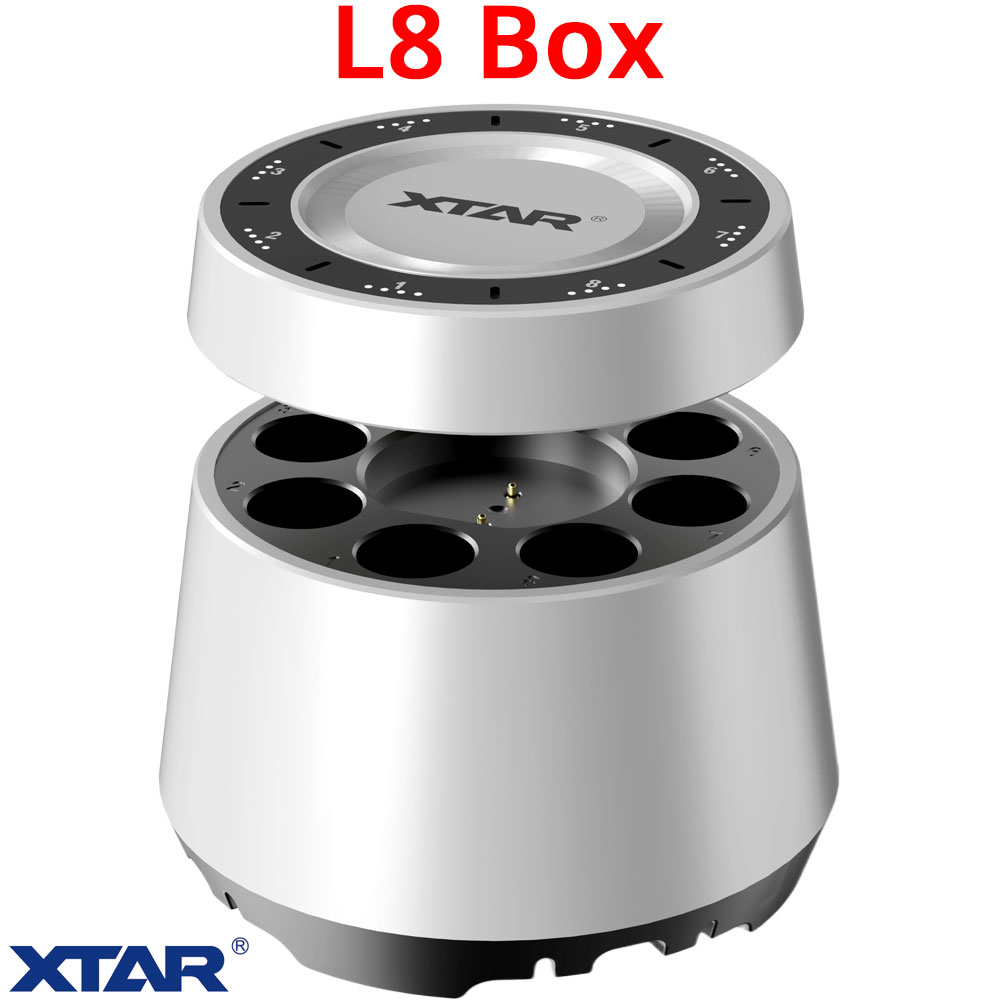 XTAR L8 Box バッテリー充電ケース 単なる充電ボックスではありません。 XTARが内蔵されています 充電と保管が一体化 散らかった電池や複雑な充電器にうんざりしていませんか？ このボックス一つで、充電と保管が楽にできます。 8つの...