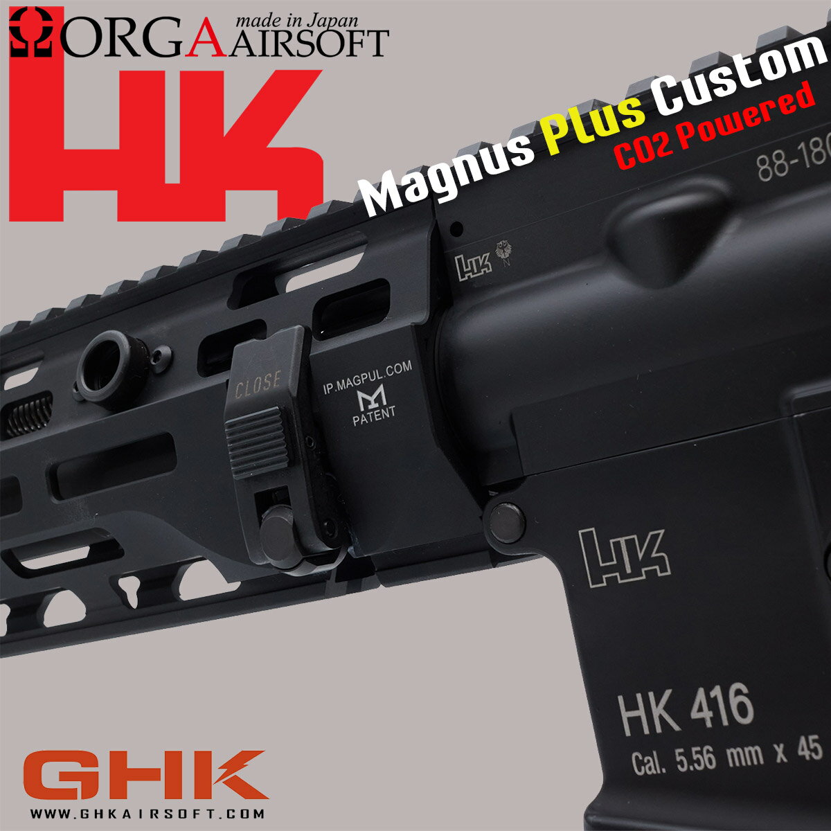 GHK M4 Magnus Plus コンプリートカスタムメニューGHK M4 Magnus Plus コンプリートカスタム 累計1000本以上のカスタム納入実績を持つ、ORGA Airsoft GHKコンプリートに新たなカスタムが登場！ ...