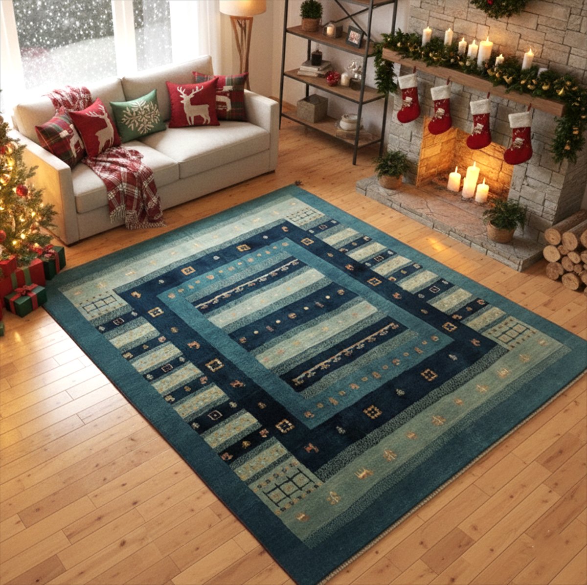 商品情報商品名ペルシャ/ギャッベ産地イラン/シラーズ素材天然ウール100%サイズ242x198cm厚み約2.48cm色グリーン ダークグリーン 緑 黄緑 原毛お手入れについて週に1度程度、掃除機を毛並みに沿ってかけて頂ければと思います。お問...