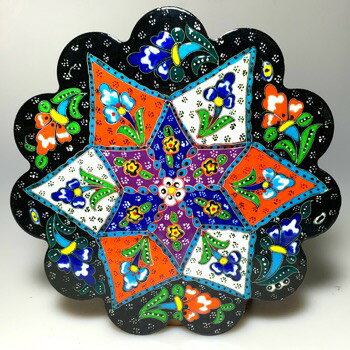 材質 陶器・裏面は圧縮スポンジ 大きさ 直径約　18cm　厚み約0.8〜1cm 備考 陶器は焼成後、釜出しの際に、釉薬（うわぐすり）の層の部分にひびが生じることがあります。 これは「かんにゅう」と言って上層部分の現象で、タイル部分である陶土...