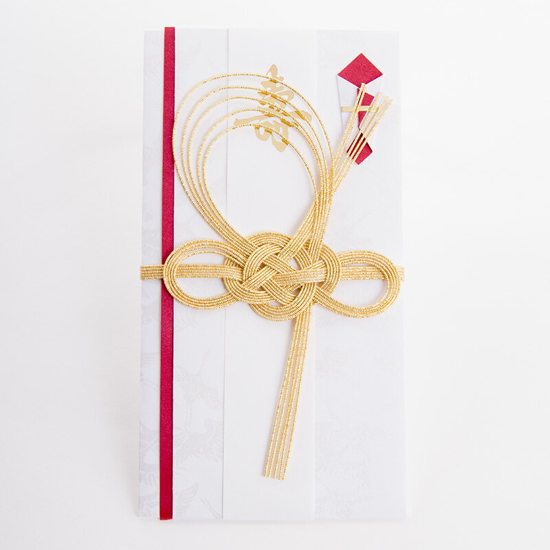 中袋付、短冊（寿・御結婚御祝・無地・ご結婚おめでとうございます）付 【サイズ】幅9cm・縦18cm 【生産国】ベトナム ■注意事項■1．メール便送料無料は「クレジット、銀行振込決済」の場合のみ。「代引き決済」の場合は送料540円（離島除く）...