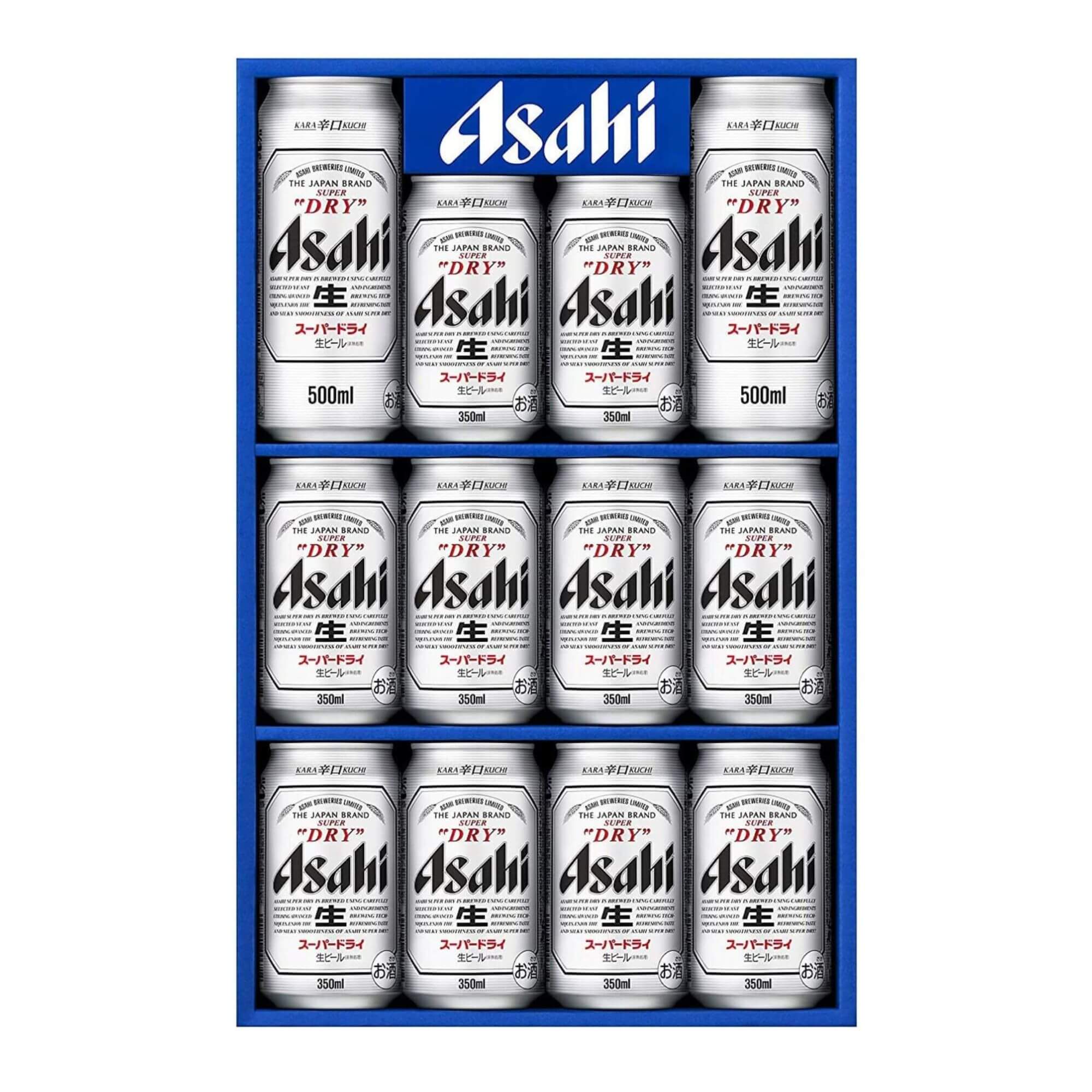 【セット内容】 ・アサヒスーパードライ缶　350ml×10本 ・アサヒスーパードライ缶　500ml×2本 アサヒスーパードライ缶ビールセット AS-3Nは、特別な日の贈り物に最適なアイテムです。 アサヒビールの旗艦ブランドであるスーパードラ...