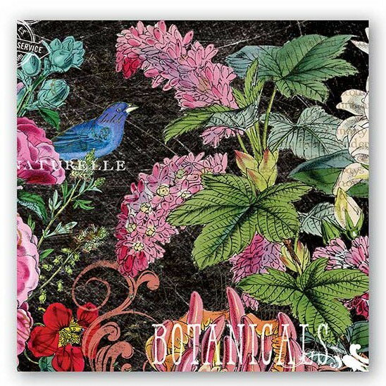 ※こちらは「約25cm×25cm（折りたたんだ状態時約12.5cm×12.5cm）20枚入り」1点のお値段です。ミッシェルデザインワークス　ペーパーカクテルナプキン　ボタニカルガーデン ドイツ製のペーパーナプキンです。デザインはミッシェルデ...