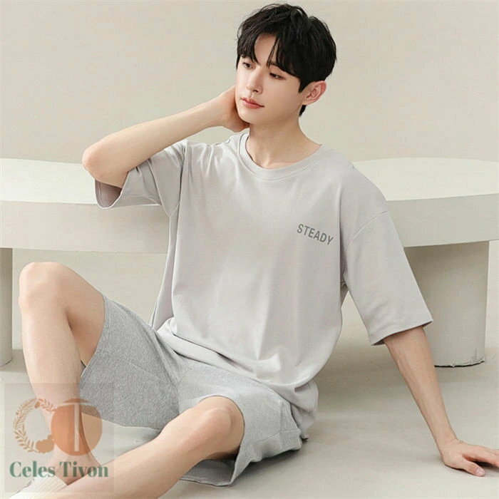 パジャマ メンズ 上下セット 夏 半袖 冷感 寝巻き 部屋着 普段着 韓国 短パンツ 寝間着 セットアップ 無地 旅行 外出 部屋着 リラックスウェア プレゼント ギフト カジュアル シンプル パジャマ メンズ 上下セット 夏 半袖 冷感 ...