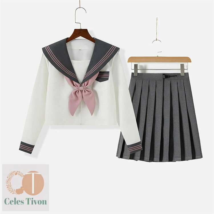 セーラー服 3点セット 女子高校 上下セット 長袖セット 半袖セット JK制服 学生服 文化祭 スクール制服 女子 ハロウィン コスプレ衣装 セーラー服 3点セット 女子高校 上下セット 長袖セット 半袖セット JK制服 学生服 5