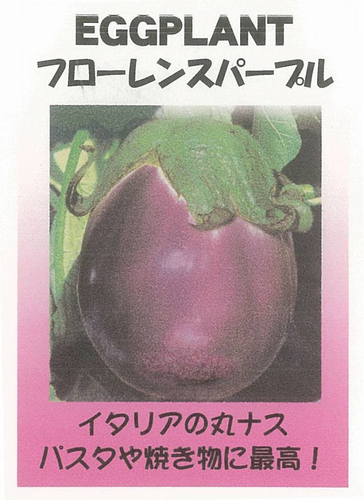 表皮の紫色が大変美しく、直径約12cmぐらいの実は、肉厚でアクが少なく、大変美味しいナスです。オイルとの相性が良く、パスタ・ステーキ・揚げ物・肉詰め・グラタンなどがオススメです♪【種まき】2〜5月【発芽までの日数(目安)】7〜12日【発芽に...