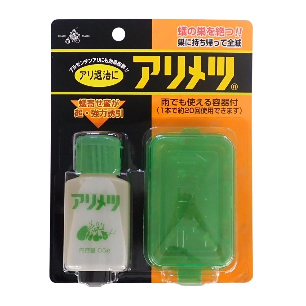 商品特徴 ・アリが好んで吸食する液体タイプの殺蟻剤です。 ・アリが薬剤を巣へ持ち帰ることで、巣内のアリにも効果が期待できます。 ・アカアリやヒメイエアリ、クロオオアリ、アメイロアリ、アルゼンチンアリなどに対応します。 ・雨でも使いやすい専用...