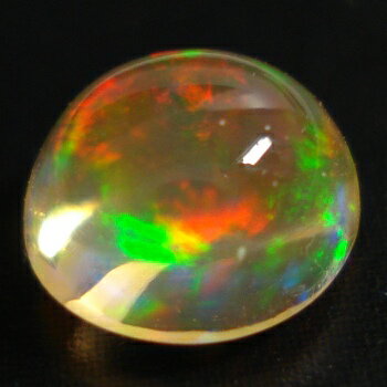 重量：約0.83cts サイズ：約5.7×6.3mm 産地：メキシコ 説明：【とってもかわいい】【オーロラの涙石】メキシコオパールを【梅雨空を吹き飛ばせ】特別価格にてご提供!! カボションにオーロラを閉じ込めたような遊色効果が楽しめるメキシ...