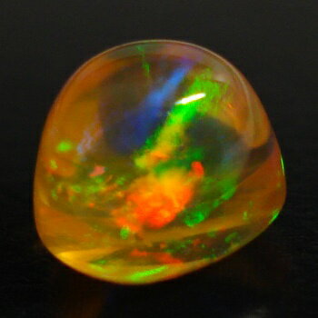 重量：約0.89cts サイズ：約5.2×6.0mm 産地：メキシコ 説明：【とってもかわいい】【オーロラの涙石】メキシコオパールを【梅雨空を吹き飛ばせ】特別価格にてご提供!! カボションにオーロラを閉じ込めたような遊色効果が楽しめるメキシ...