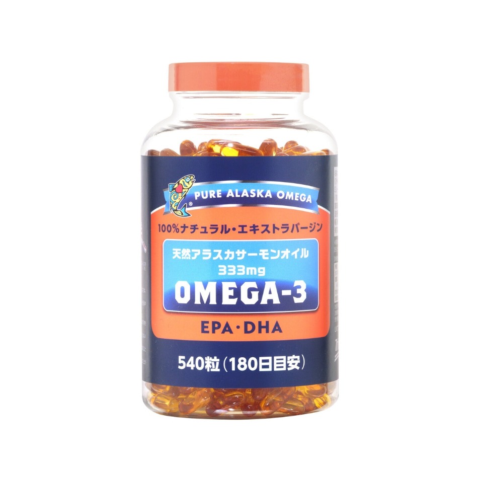【商品の特徴】540粒(180日目安) / コールドプレス(低温圧搾) / 100%ナチュラル・エキストラバージン / 天然アラスカサーモンオイル 333mg(1粒中) / オメガ3脂肪酸(EPA・DHA)※他、ビタミンA,D,E,アスタキ...