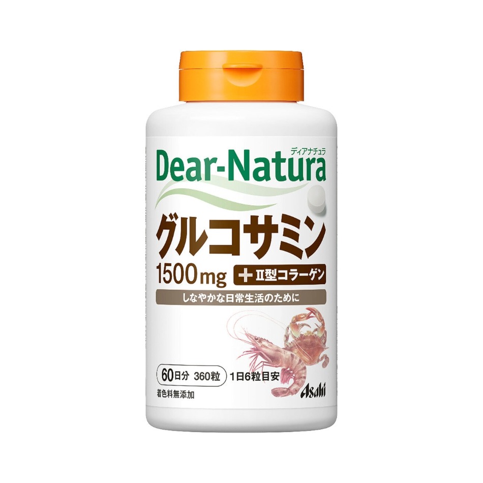 【商品の特徴】グルコサミン1,500mgに加え、II型コラーゲン含有鶏軟骨エキスを50mgプラス / 活動的な日常生活のために / 選び抜いた原材料を着⾊料無添加で製造 / 国内工場で生産しています1日6粒が目安です。1日の摂取目安量を守っ...