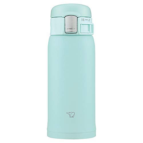 ・SM-SF36-AM・ミントブルー・個数:1・容量:360ml・本体サイズ:6.5(W)×7(D)×17.5(H)cm・本体重量:0.17kg・原産国:タイ・象印内で最も軽量、コンパクト真空断熱まほうびん 軽量&コンパクトで片手でラクラク操作